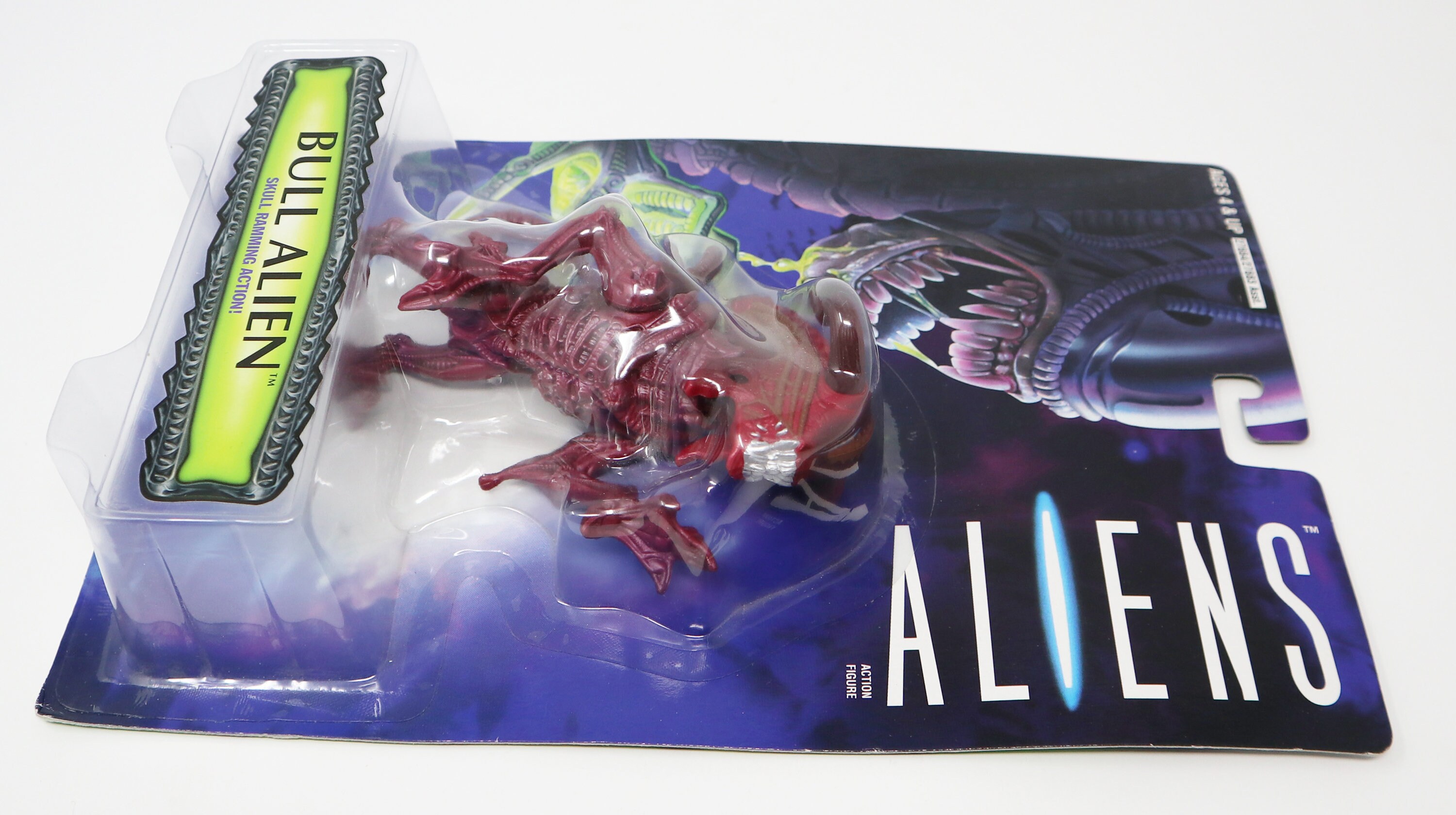 Vintage 1996 90s Kenner Aliens Bull Alien Action Figure MOC Carded Rare ...