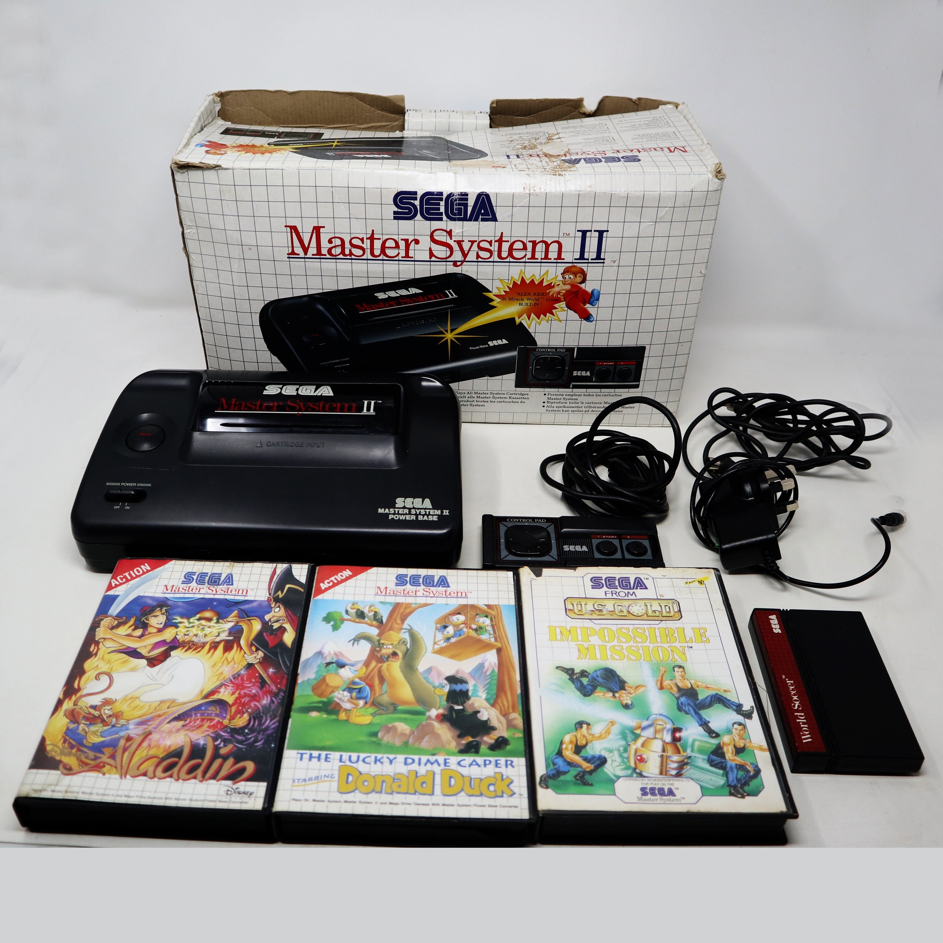 Vintage Sega Master System II 2 Console Boxed Controller 4 Cartridge Video Games Pal Lot Rare Sonic the Hedgehog Etsy UK