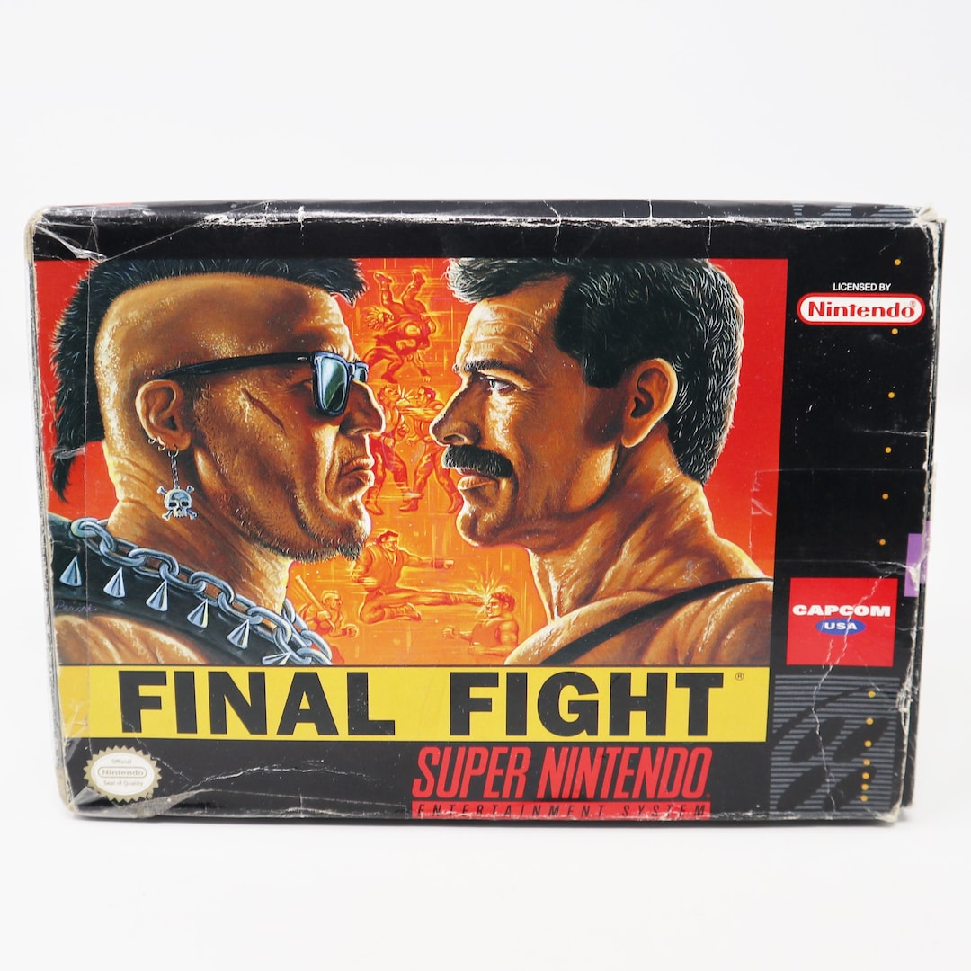 Vintage 1991 90s Super Nintendo Entertainment System SNES Final Fight ...