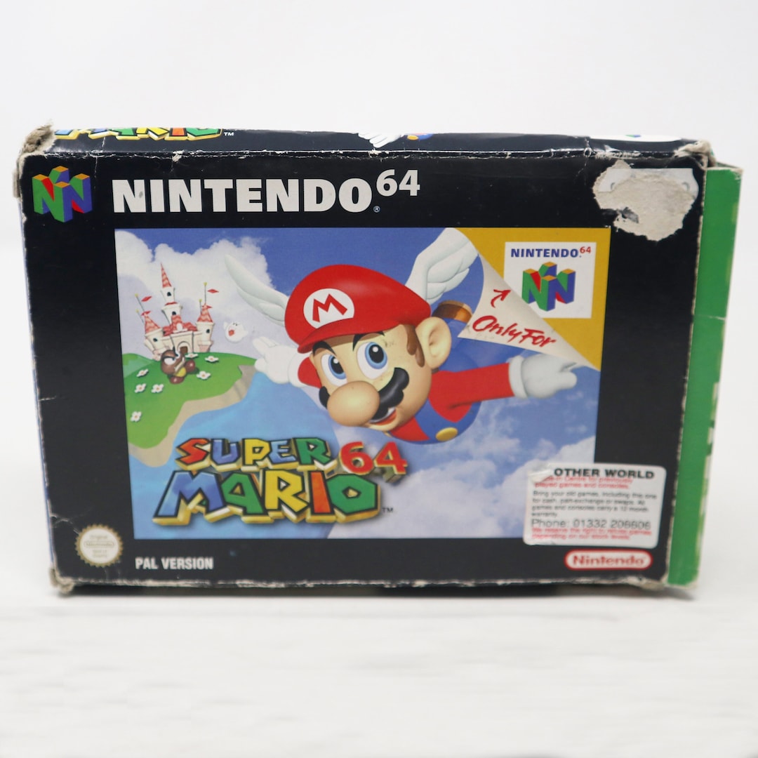 Vintage 1996 90s Nintendo 64 N64 Super Mario 64 Supermario Video Game ...