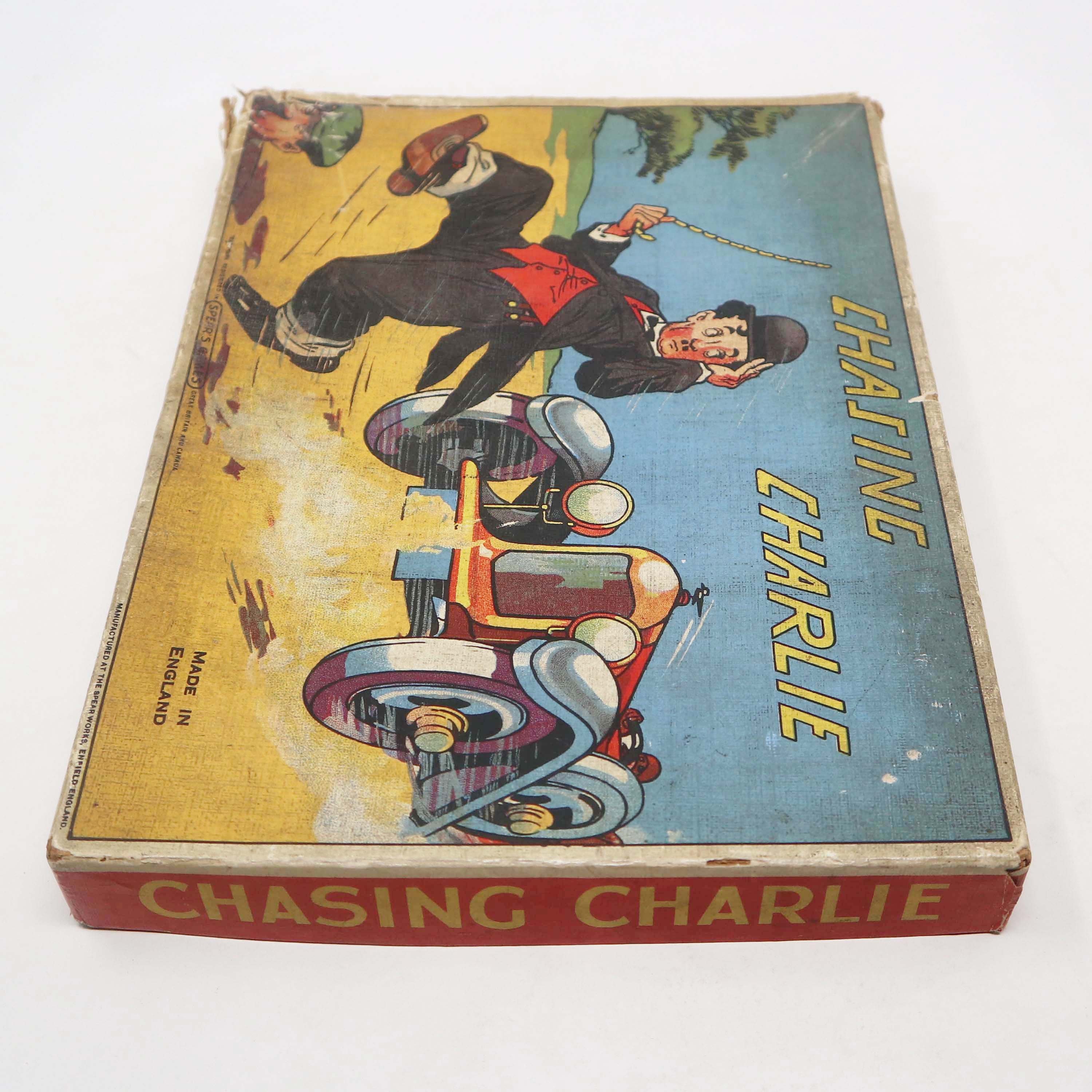 Vintage 1938 30s Spears Chasing Charlie Charlie Chaplin Board Game Made ...