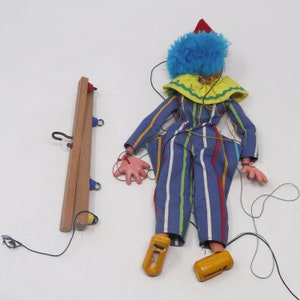 Vintage Pelham Puppets Clown (SS) Hand Made Puppet Marionette (needs ...