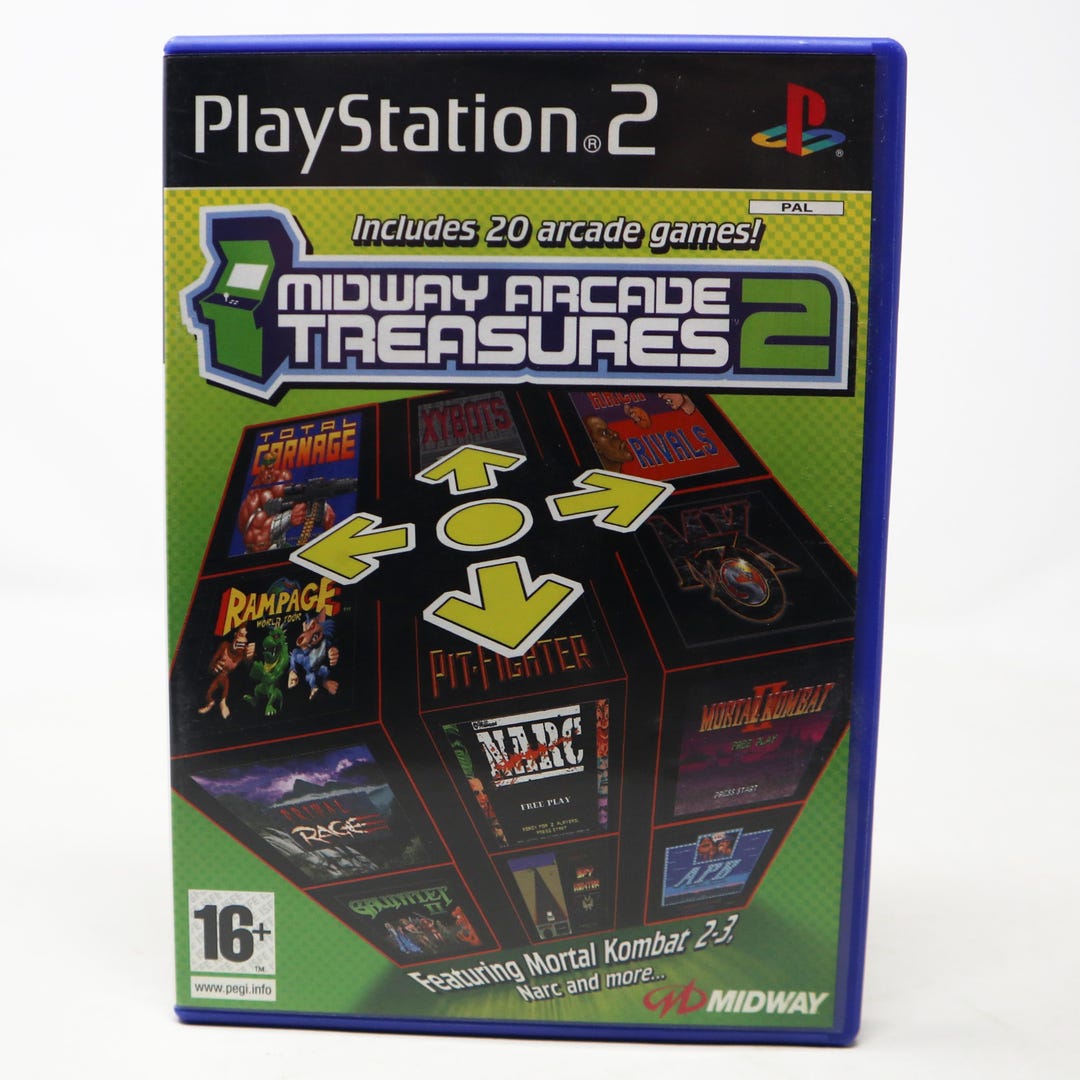 Vintage 2004 Sony Playstation 2 PS2 Midway Arcade Treasures 2 Video ...