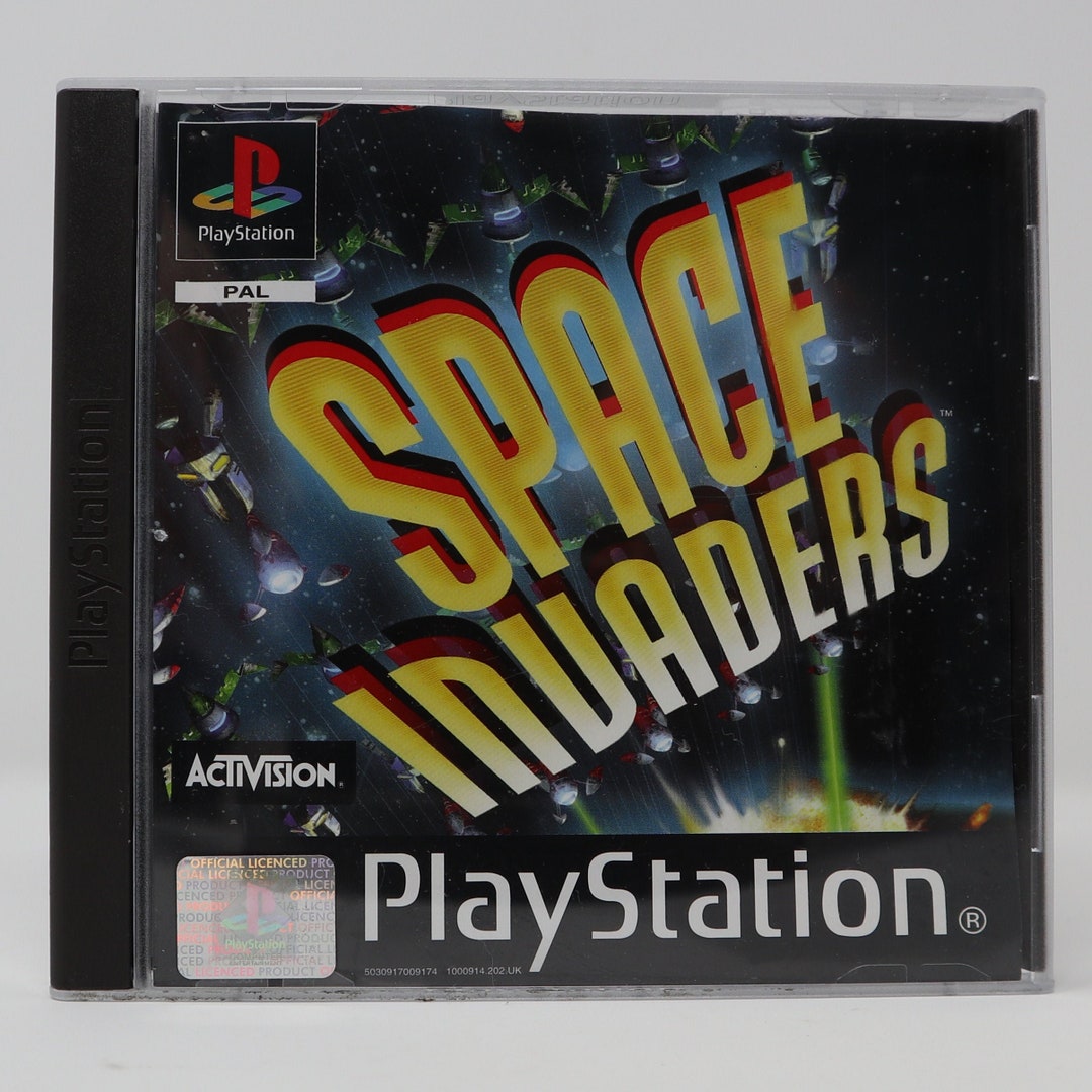 Vintage 1999 90s Playstation 1 PS1 Space Invaders Video Game Pal ...