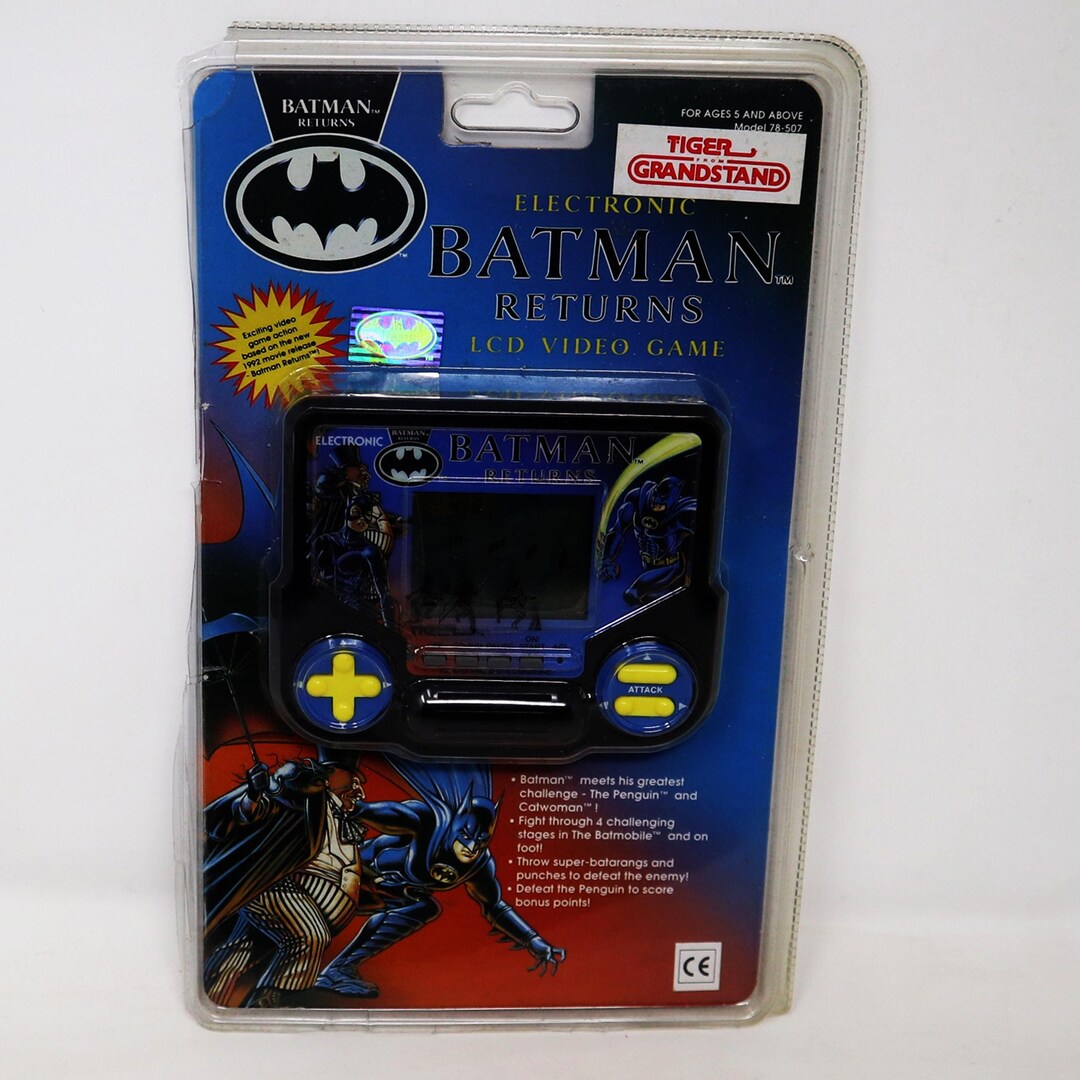 Vintage 1992 90s Tiger Electronics Grandstand Batman Returns Handheld ...