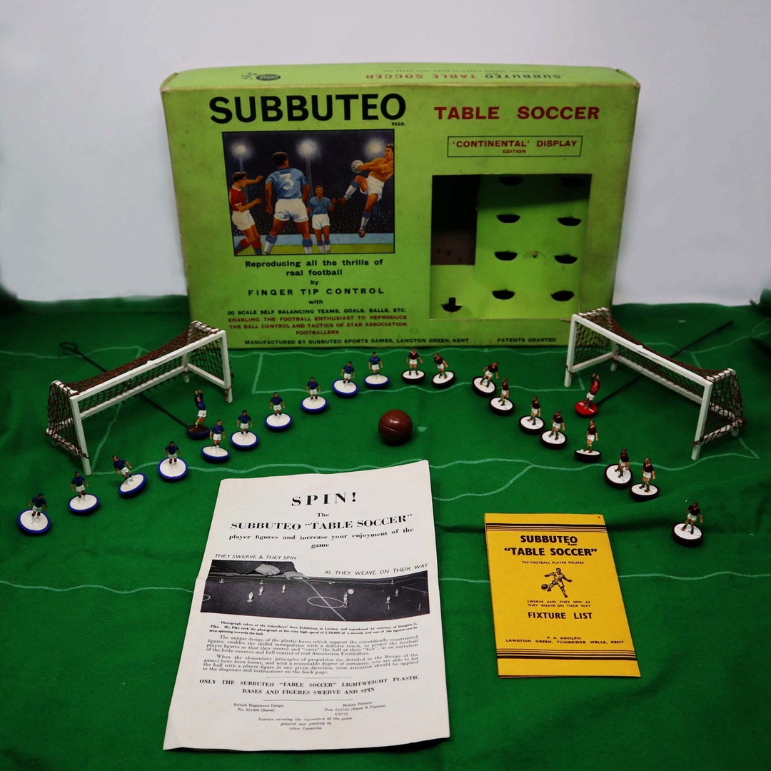 Vintage 1970s Subbuteo the Football Game 'continental' Display Edition ...