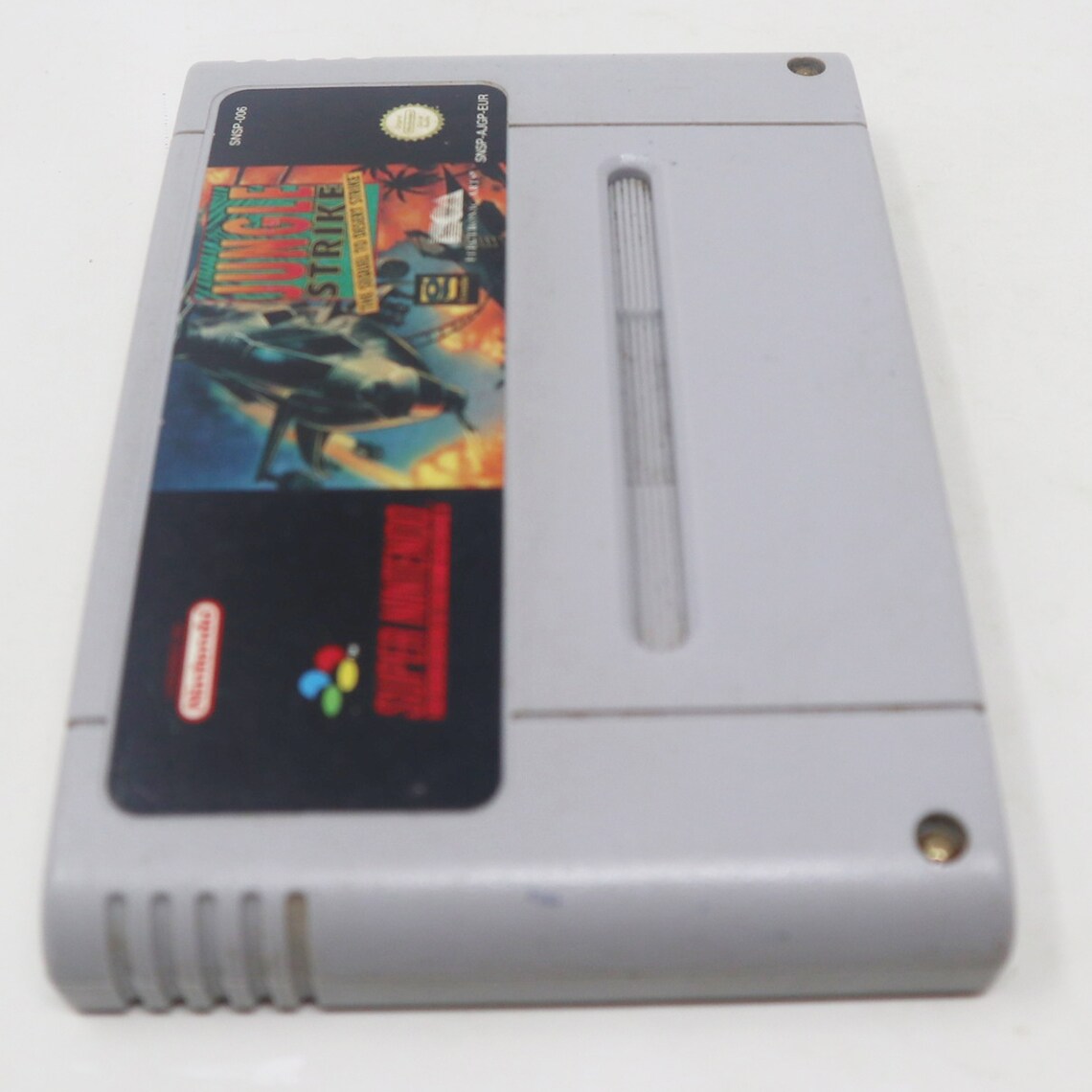 Vintage 1990s Super Nintendo Entertainment System SNES Jungle Strike ...
