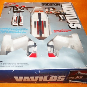 Vintage 1984 80s Bandai Godaikin Vavilos #300028 Die Cast Transforming ...