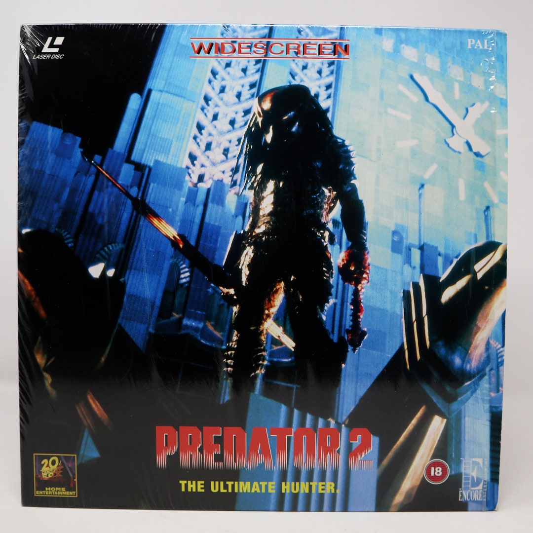 Vintage 1996 90s Encore Entertainment Predator 2 Widescreen Laser Disc ...