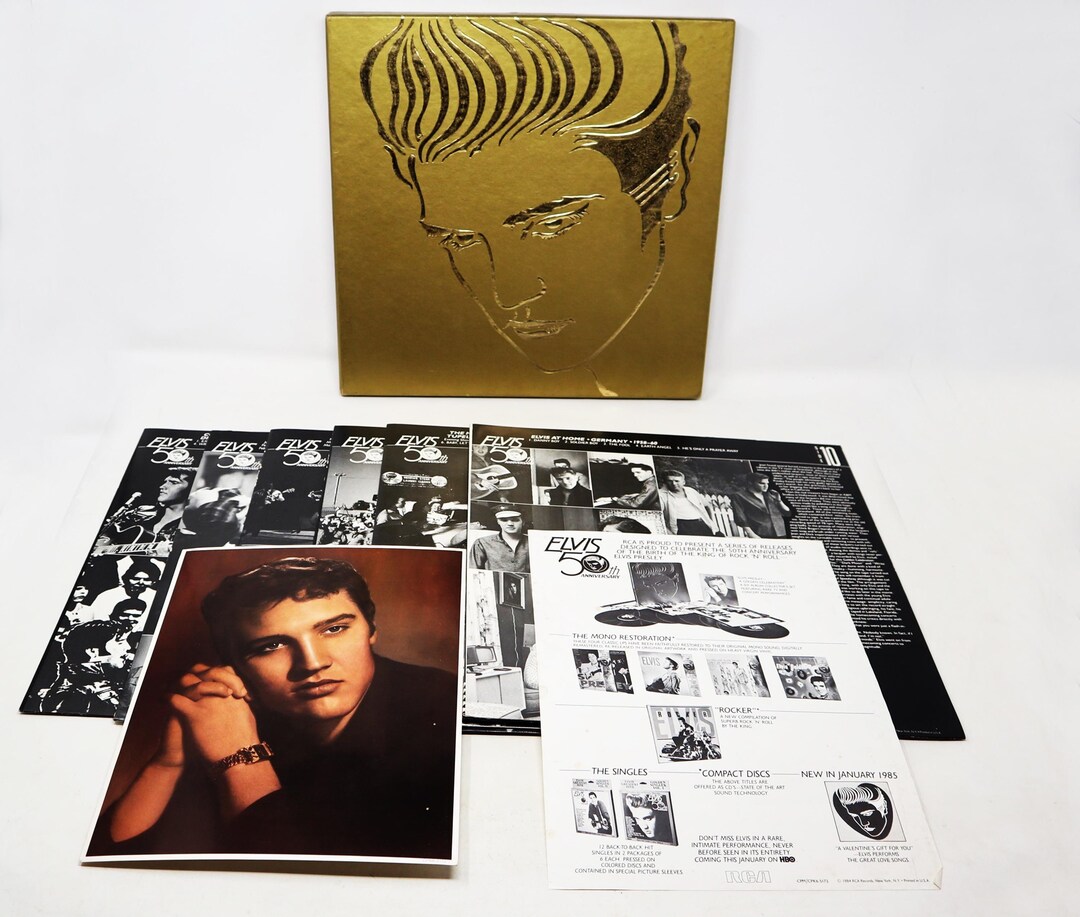 Vintage 1984 RCA Elvis Presley A Golden Celebration 50th Anniversary ...