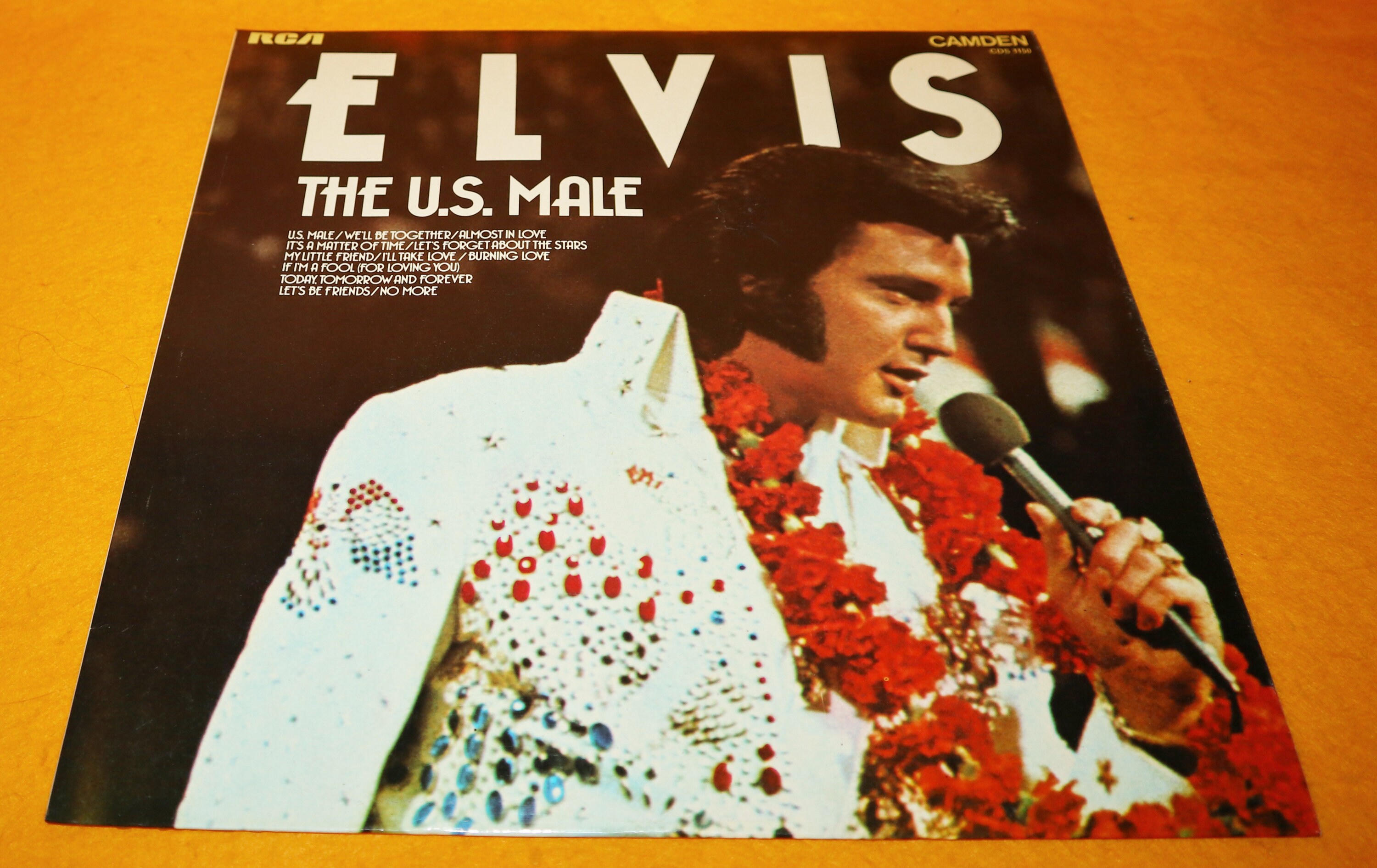 Vintage 1975 70s RCA Camden Elvis Presley - the U.S. Male 12" LP Album ...
