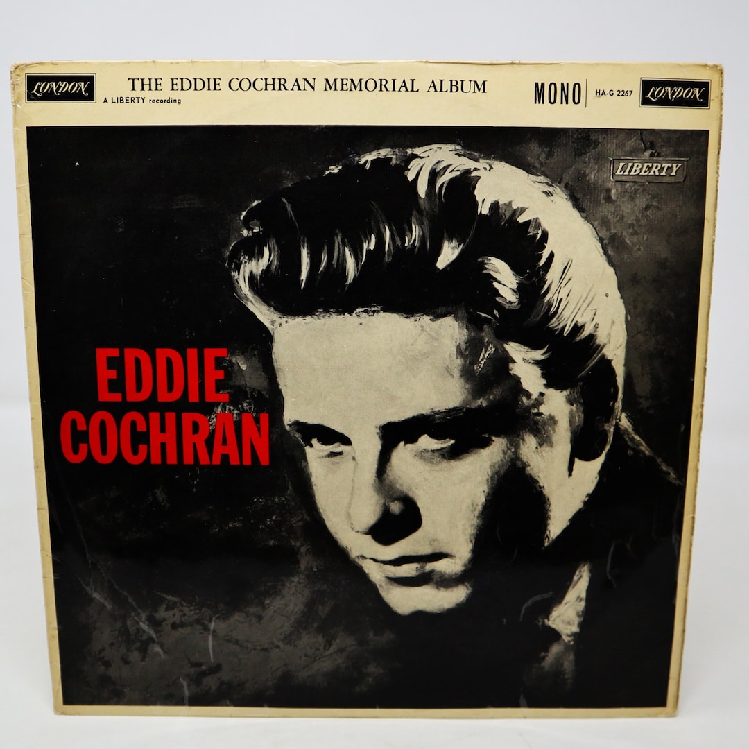 Vintage 1960 60s London Records Eddie Cochran - the Eddie Cochran Memorial Album Mono 12" LP ...