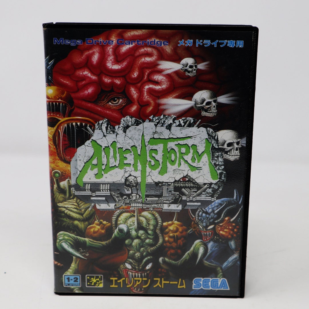 Vintage 1991 90s Sega Mega Drive Megadrive Alienstorm Alien Storm 16 ...