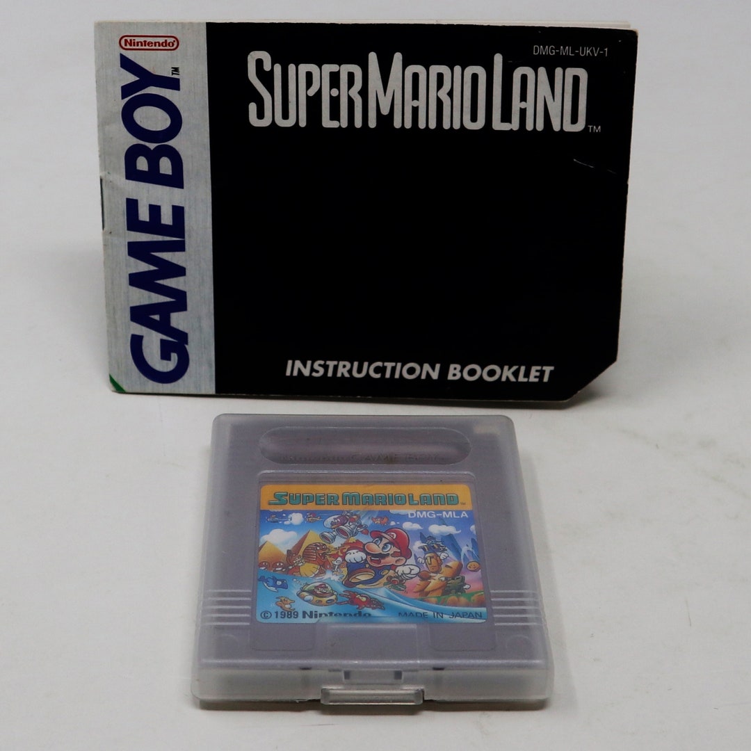 Vintage 1990 90s Game Boy Compact Video Game System Super Mario Land ...