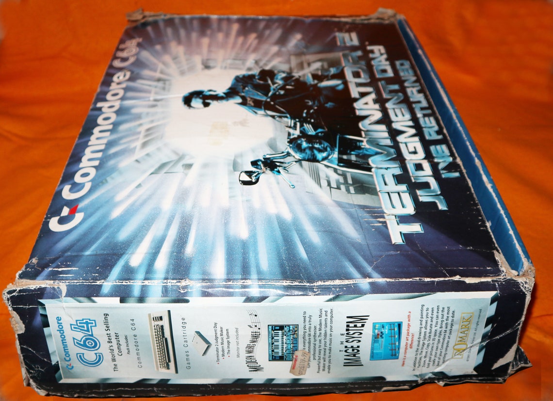 Vintage 1991 90s Commodore C64 Personal Computer Terminator 2 - Etsy UK
