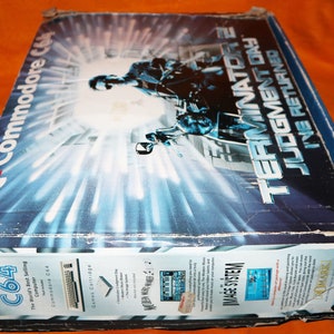 Vintage 1991 90s Commodore C64 Personal Computer Terminator 2 Judgement ...