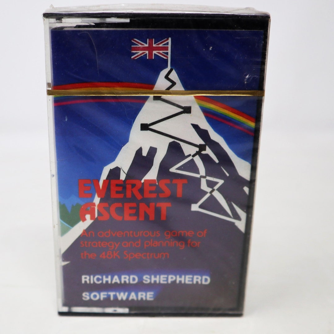 Vintage 1984 80s Sinclair ZX Spectrum 48K Everest Ascent Cassette Tape ...