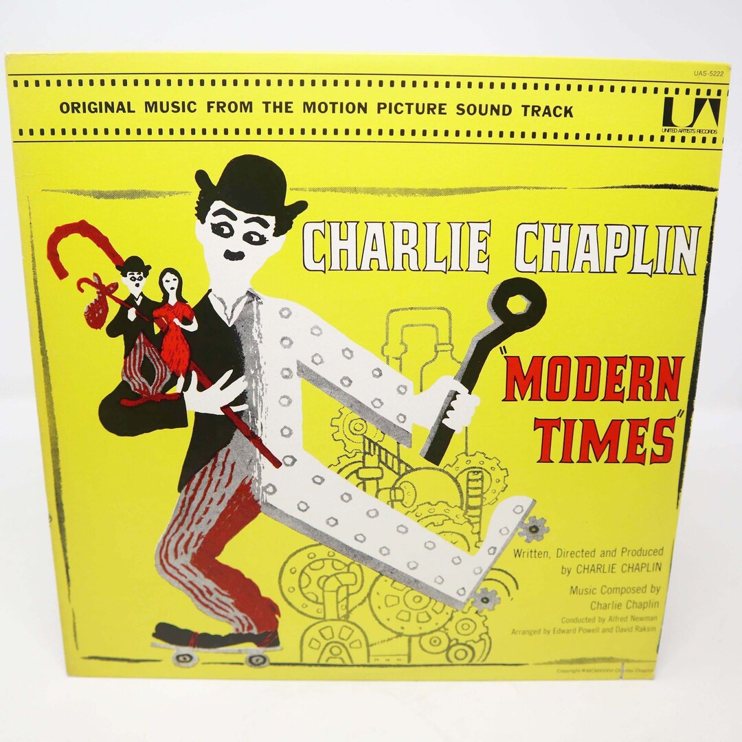 Vintage United Artists Records Charlie Chaplin Modern Times Original ...