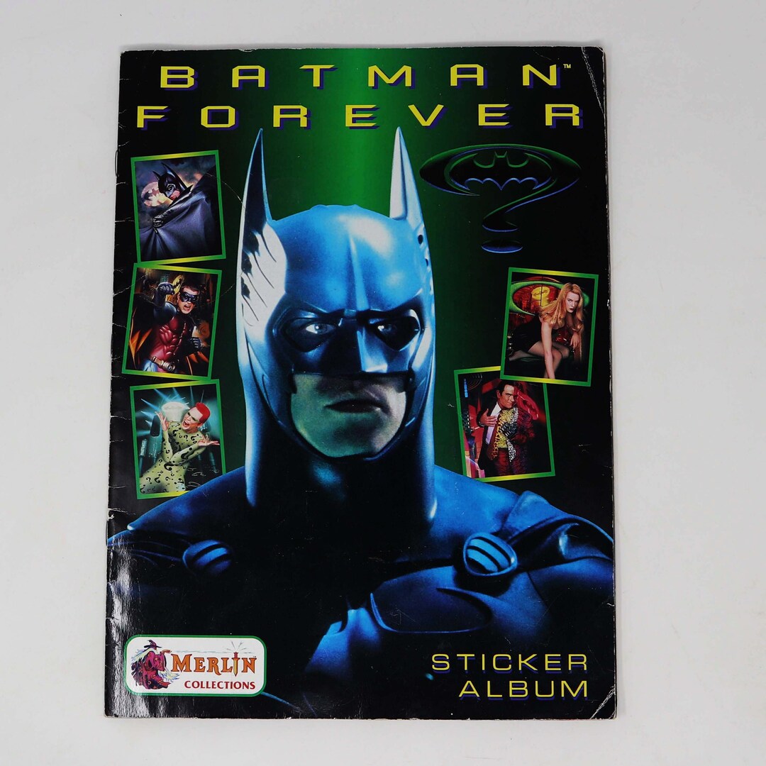 Vintage 1995 90s Merlin Collections Batman Forever Sticker Album Book ...