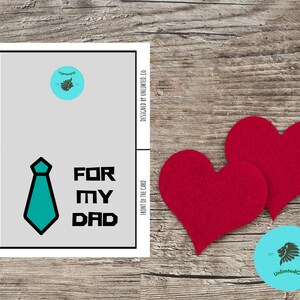Printable Father's Days Greeting Card Instant Download 7x5 Inch Cards ...