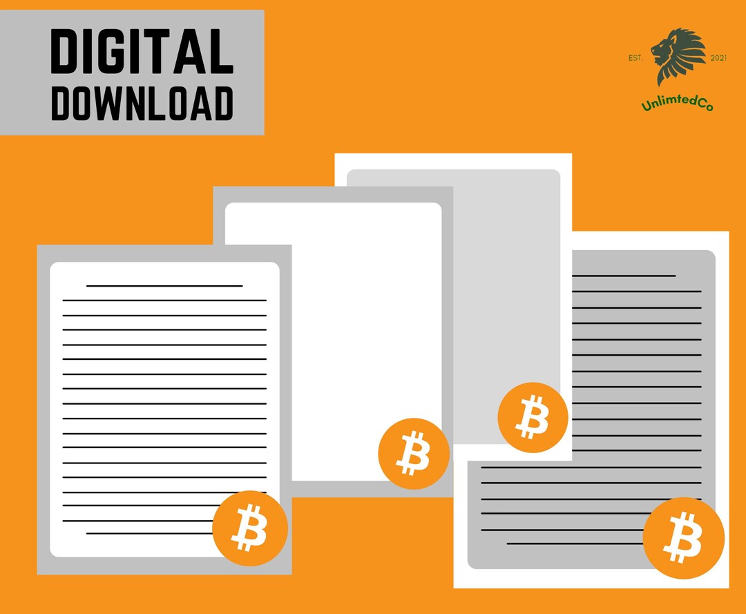 Printable Stationery Set US Letter Size PDF, Instant Download ...