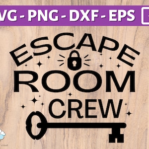 Escape Room Crew SVG for Escape Room Matching Shirts Escape Room Svg ...