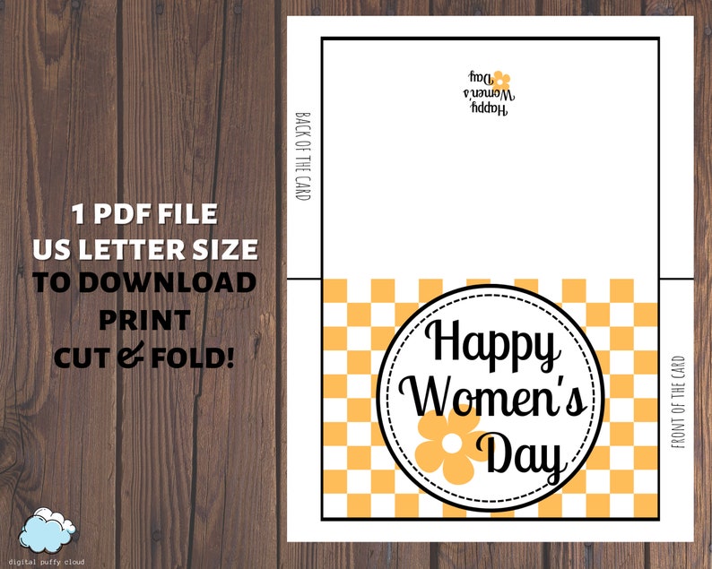 PRINTABLE Women's Day Card PDF Printable Coworker - Etsy