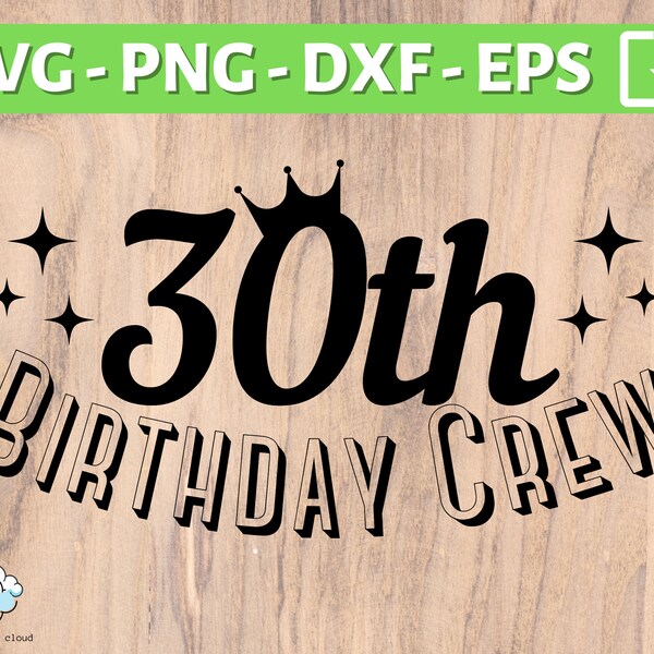 Happy Birthday 30th Svg - Etsy Sweden