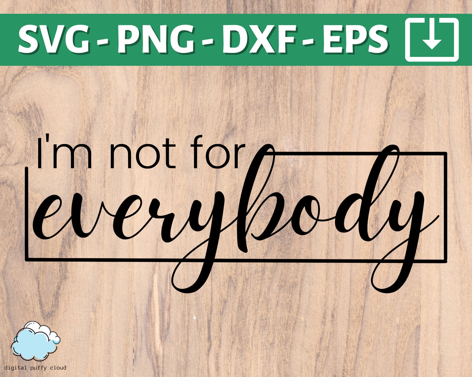 I'm Not for Everybody SVG Introvert Svg Funny - Etsy Australia