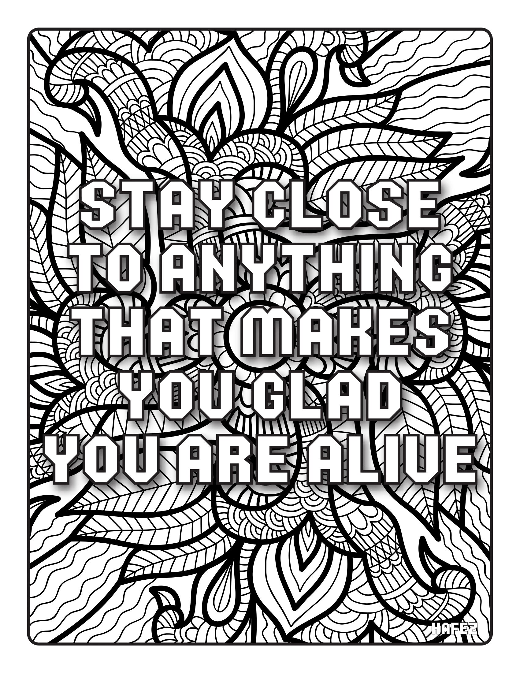 Mindfulness Coloring Book, Positive Quotes Coloring Book, Adult ...