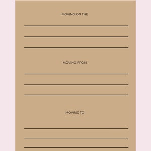 Efficient A4 Digital Relocation Planner for Ipad, Goodnotes Compatible ...