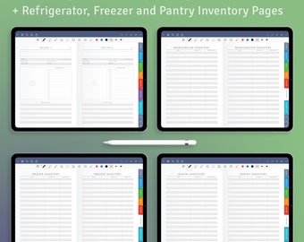 Digital Recipe Book for Goodnotes, Notability, Digital iPad Recipe ...