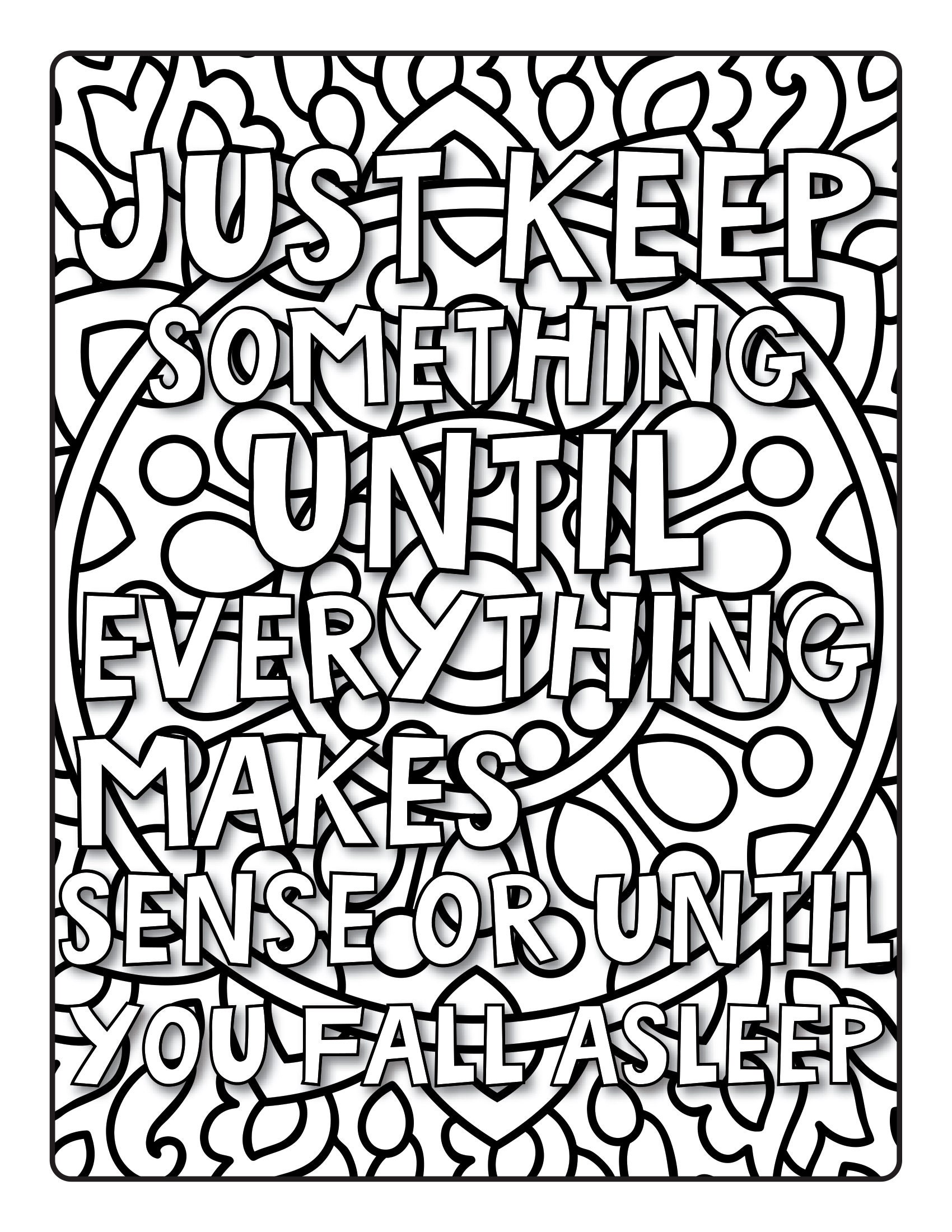 Inspirational Weed Quote Coloring Pages, Adult Coloring Book, Cannabis ...