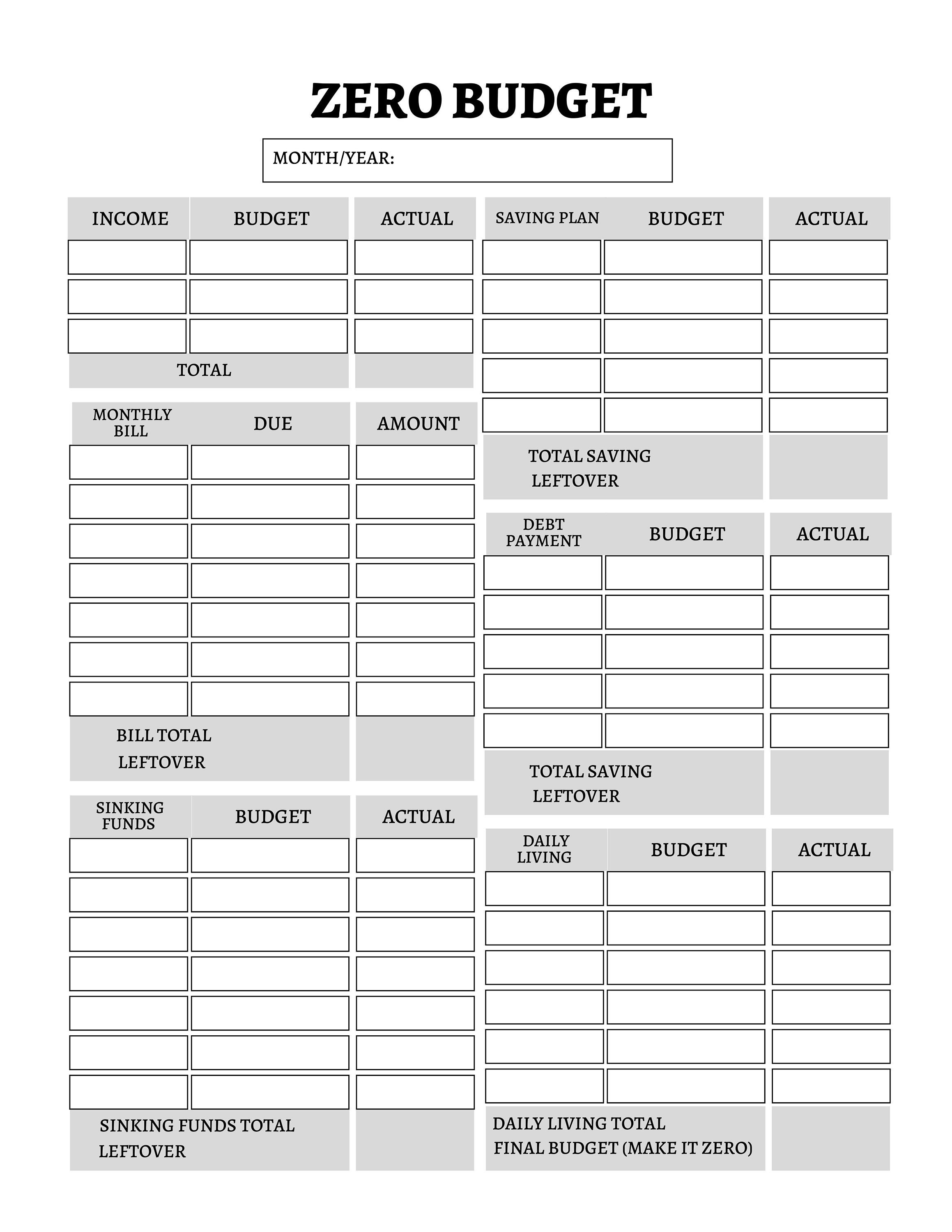 2024 Monthly Budget Planner Daily Weekly Financial Planner Saving Money ...