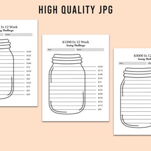 Ultimate 12-week Savings Challenge Tracker Printable PDF & Editable ...