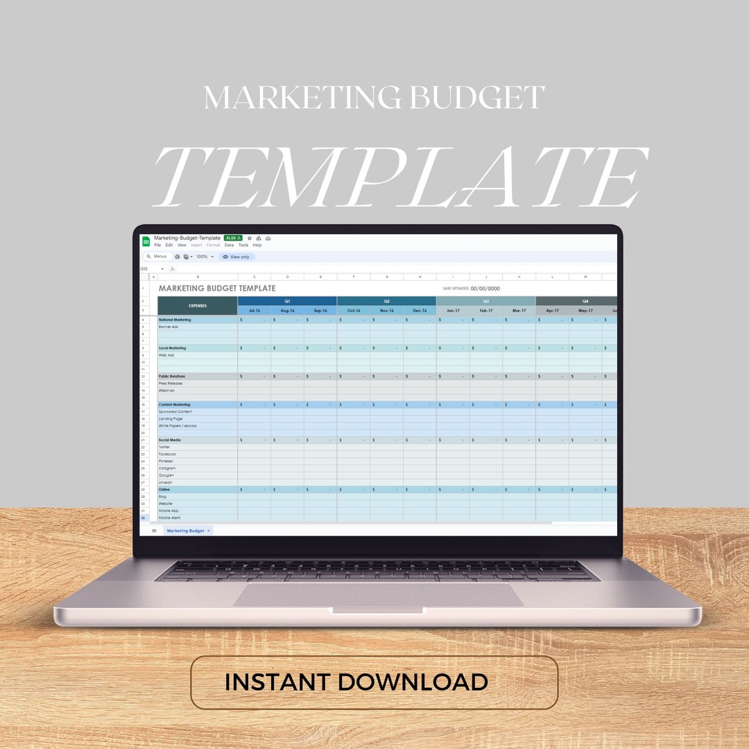 Marketing Budget Template, Marketing Budget Template - Streamline Your ...