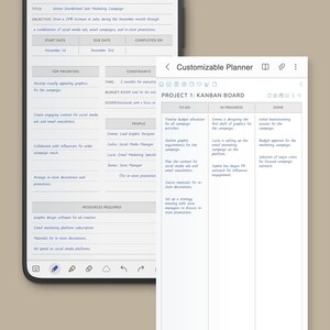 Samsung / Android / iPhone Digital Planner, Phone Calendar Organizer ...