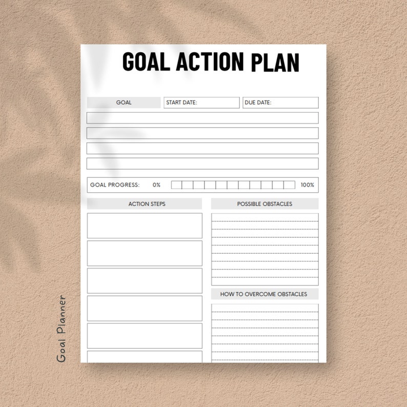 Printable Goal Planner Bundle, Daily, Weekly, Monthly, Quarterly ...