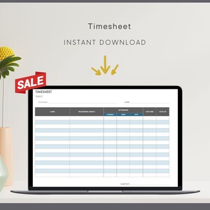 Timesheet Planner With Monthly, Weekly, Bi-weekly, and Daily Tabs Stay Organized and Efficient ...