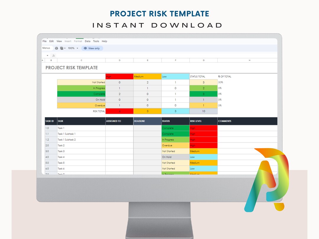 Project Risk Management Template, Guide Tool, Risk Register Excel ...