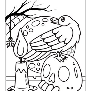Halloween Coloring Book With Creepy Characters, Scary Coloring Pages ...