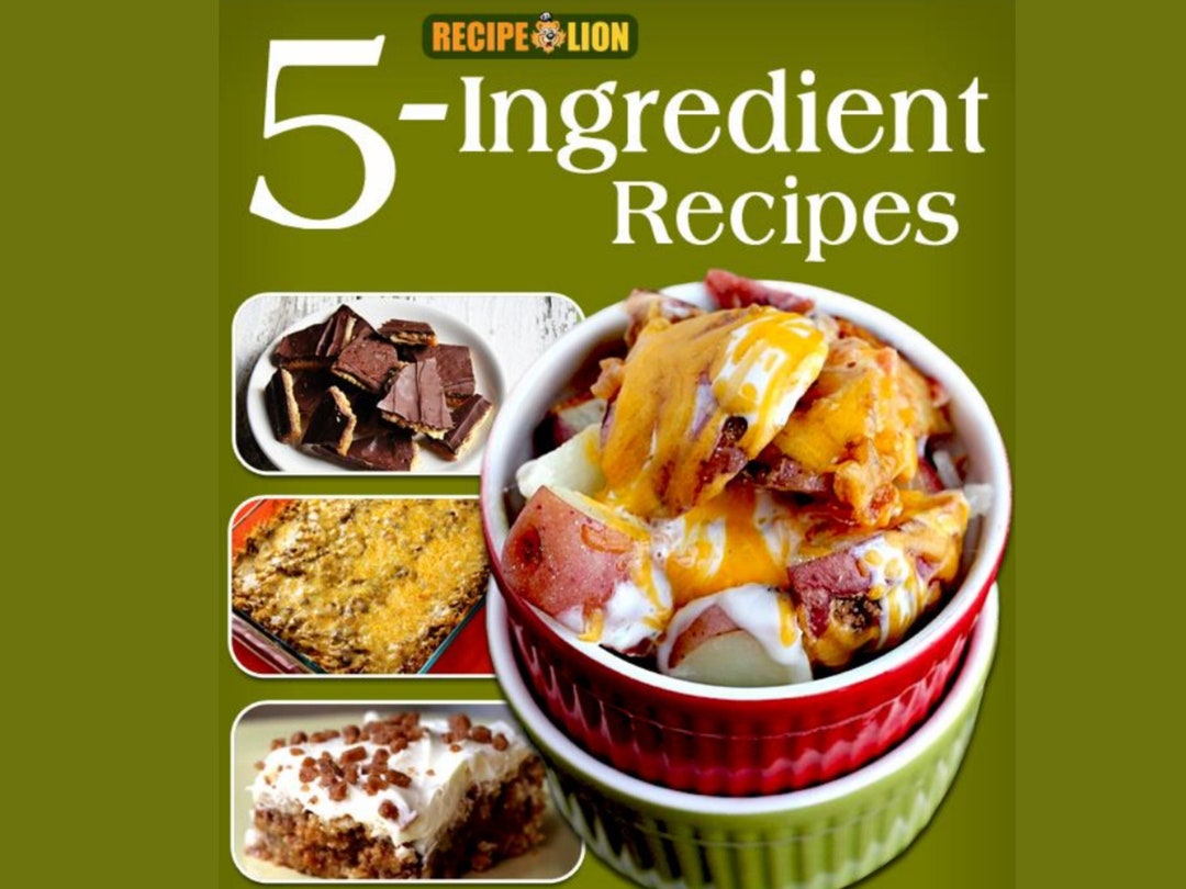 5 Ingredients Recipe Book, Healthy Eating, Family Meals, Vegan Foods ...