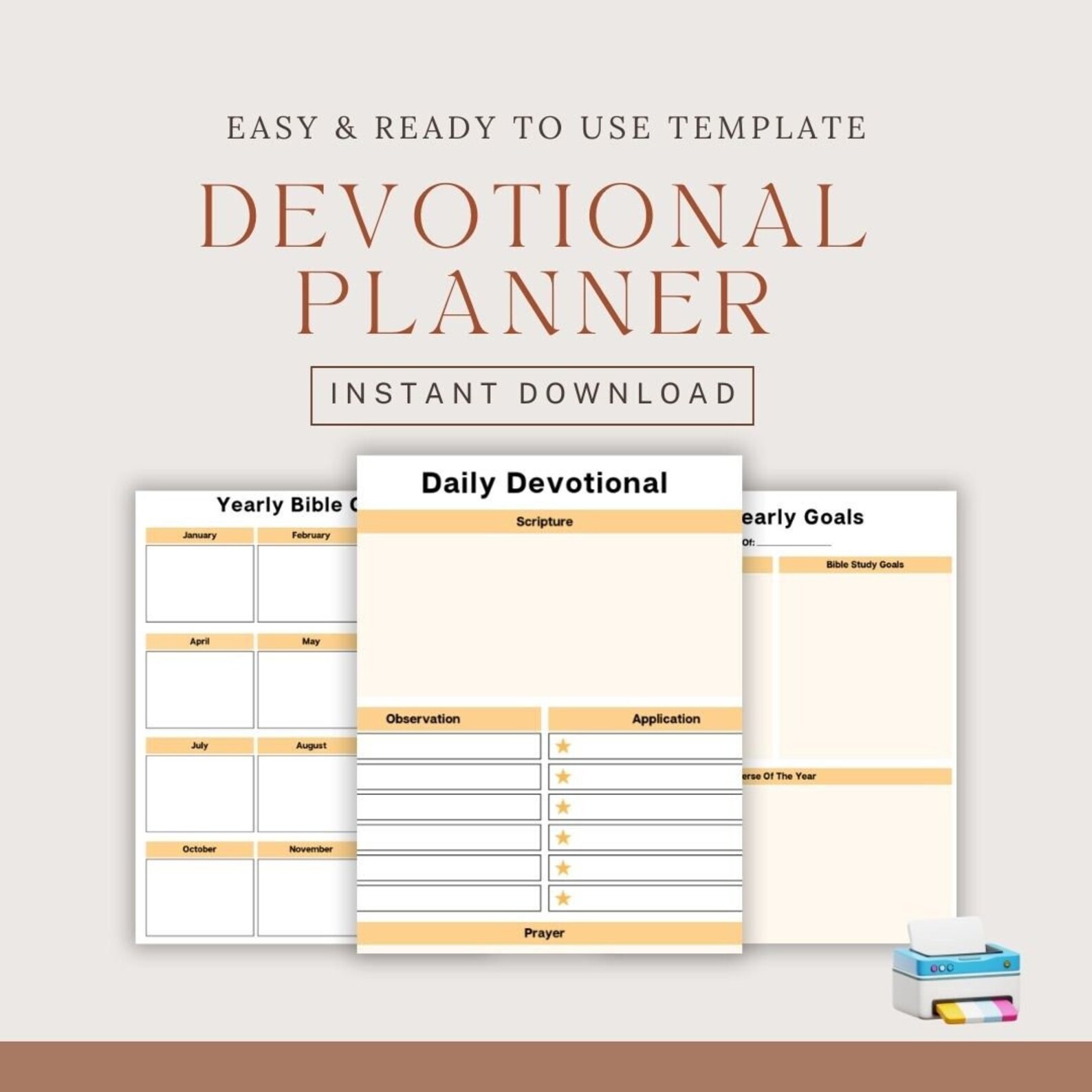Daily Devotional Journal Printable Printable Daily Devotions Daily ...