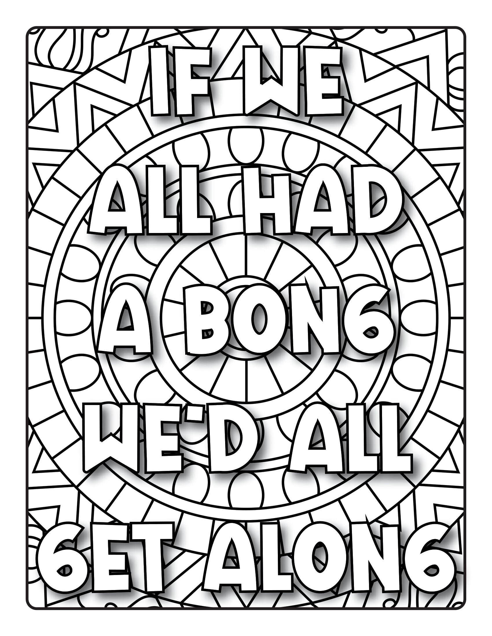Inspirational Weed Quote Coloring Pages, Adult Coloring Book, Cannabis ...