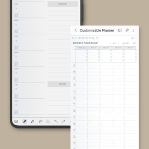 Samsung / Android / iPhone Digital Planner, Phone Calendar Organizer ...