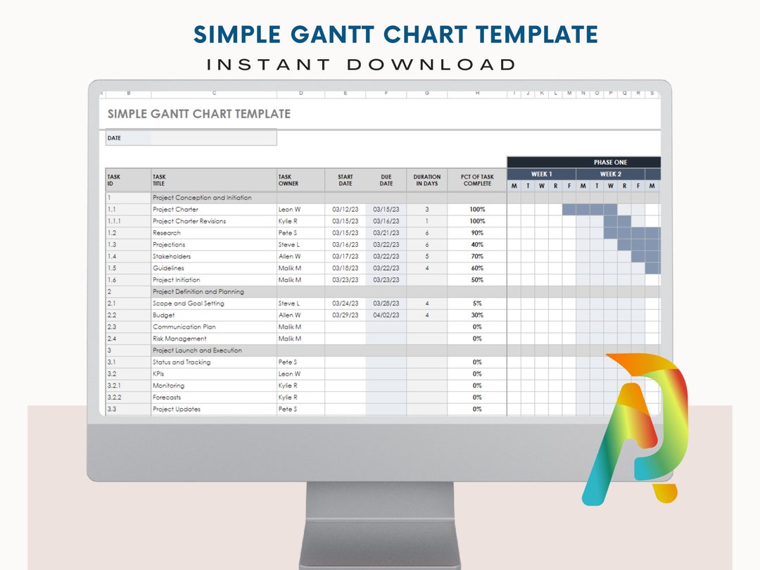 Project Tracker Project Management Template Daily to Do List Project ...