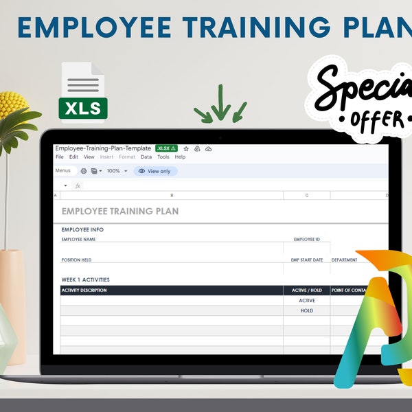 Employee Training Plan Template - Etsy