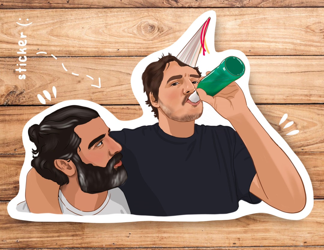 Oscar and Pedro Glossy Vinyl Sticker, or Matte Sticker, Laptop Sticker ...
