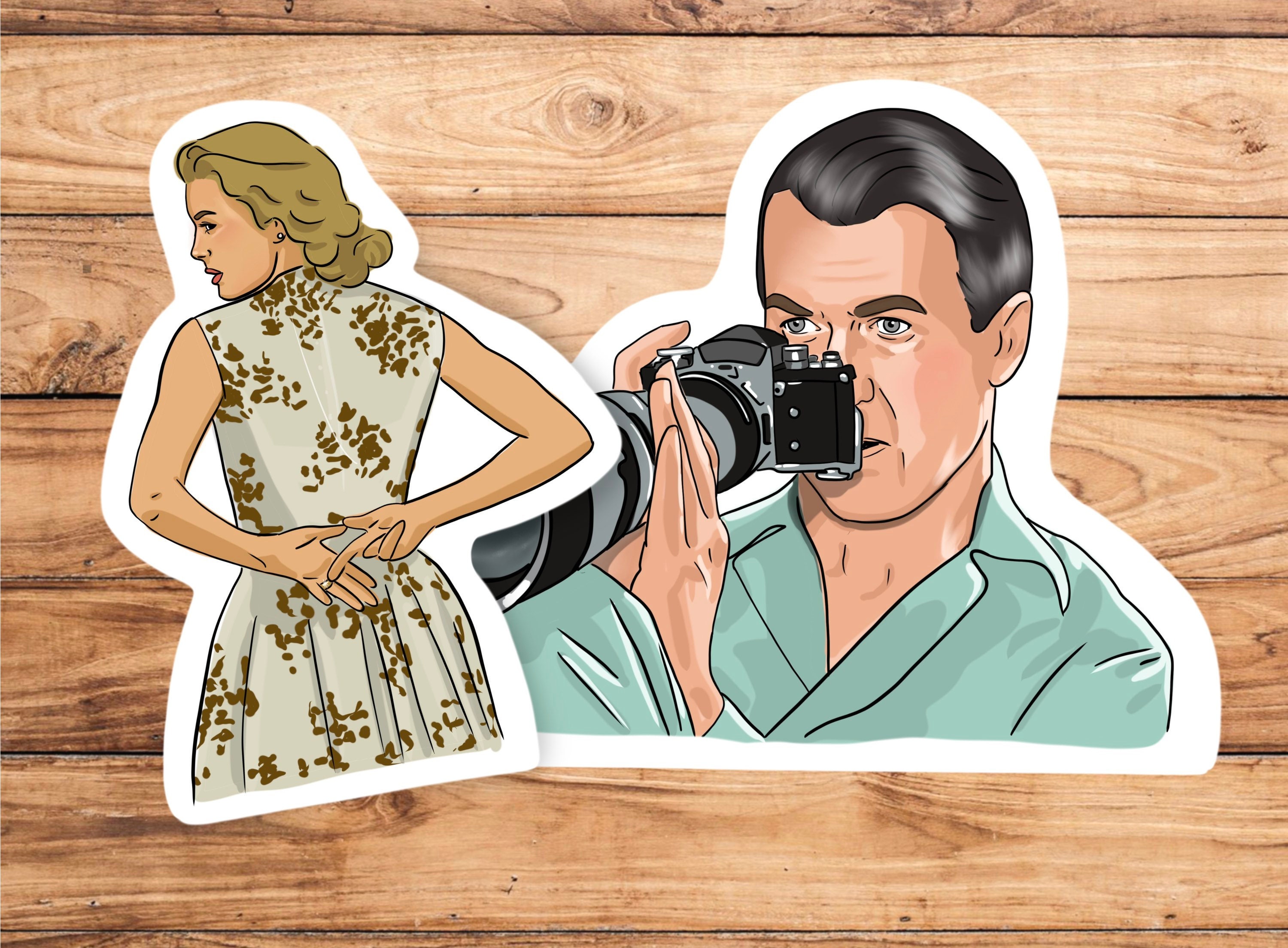 Rear Window Movie Glossy Vinyl Sticker Set - Etsy