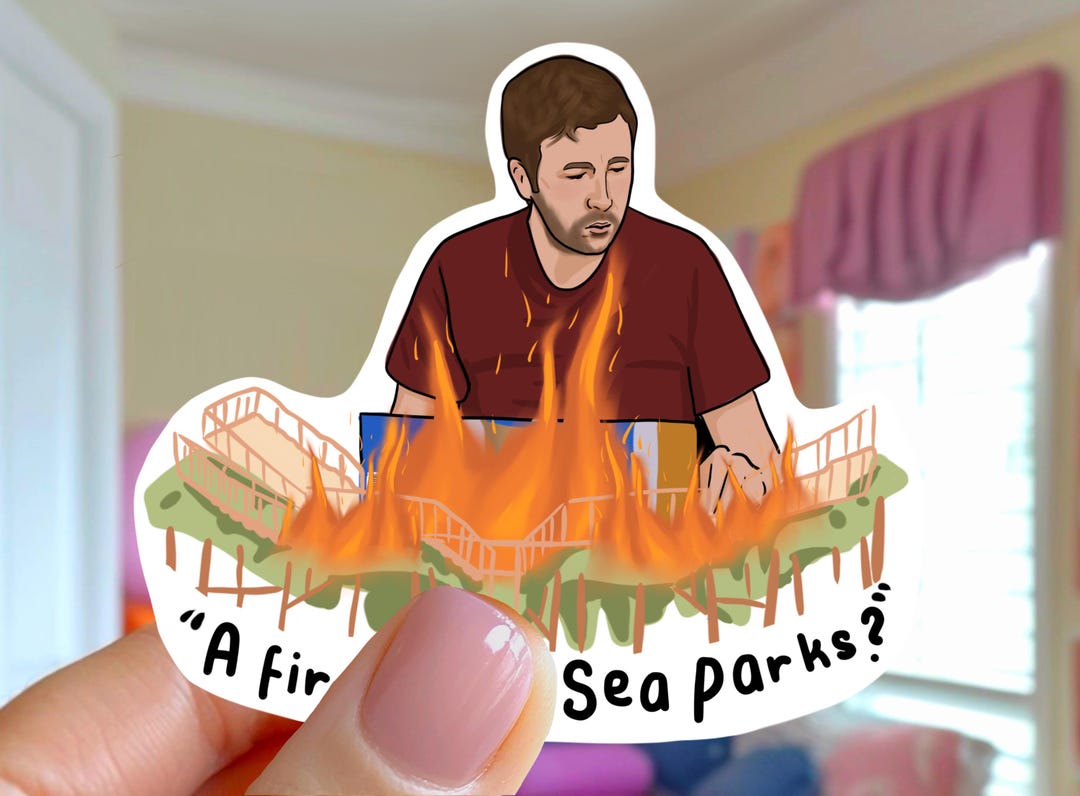 Sea Parks Sticker, IT Crowd, Sticker, TV Show Vinyl Sticker, British ...